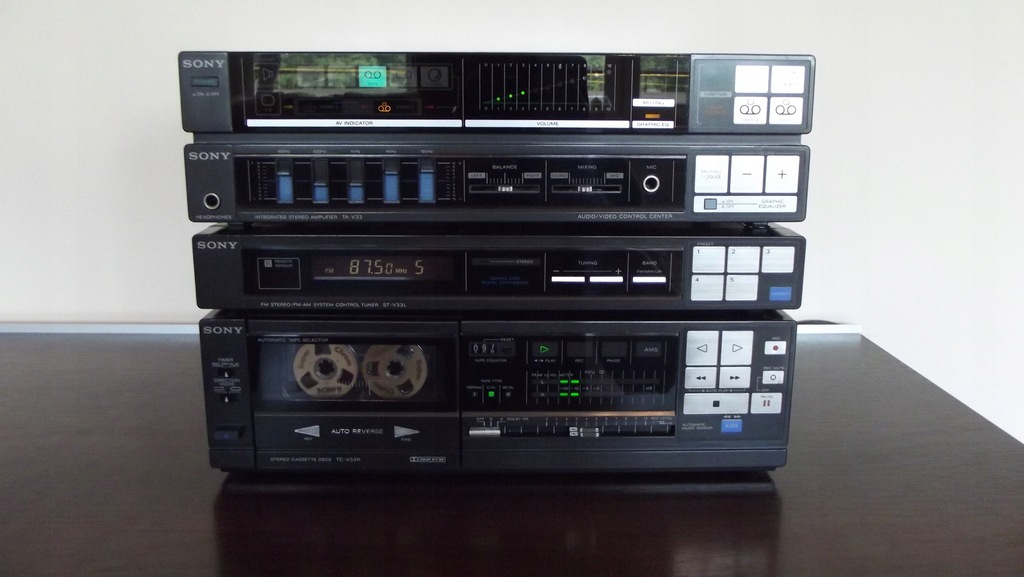 Składanka SONY TA-V33 ST-V33 TC-V33 / JAPAN - 8260901584 - oficjalne archiwum Allegro