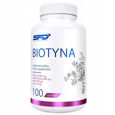 SFD BIOTYNA 100TAB WŁOSY SKÓRA PAZNOKCIE CYNK SELEN KWAS FOLIOWY WIT B9 - 15775347682 ...