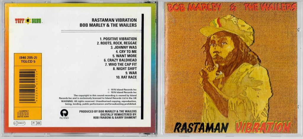 Bob Marley and The Wailers - Rastaman Vibration CD - 11194159550 ...
