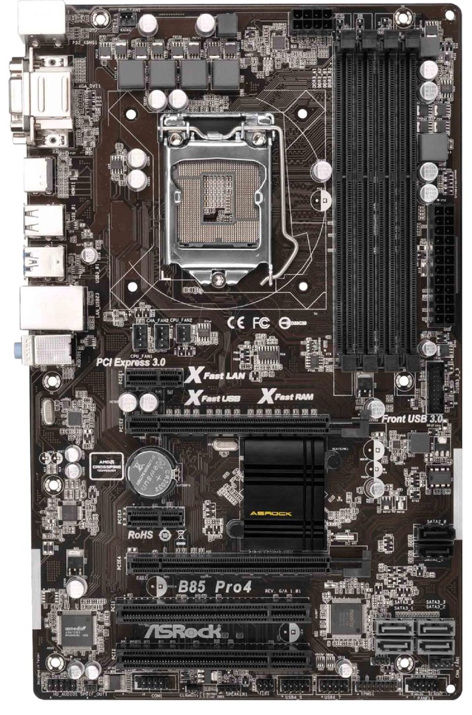 Płyta główna ASROCK B85 PRO4 rev. 1.03 ATX 1150 - 13524131892 ...