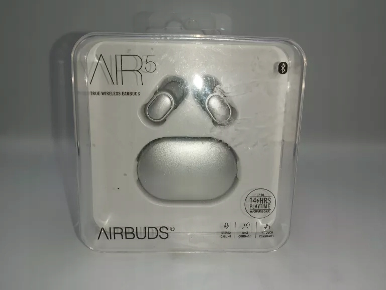SŁUCHAWKI BLUETOOTH AIRBUDS AIR 5 SZARE - 13155639286 - oficjalne archiwum Allegro