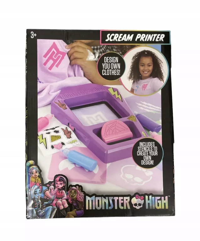 MONSTER HIGH SCREAM PRINTER - 15269830441 - oficjalne archiwum Allegro