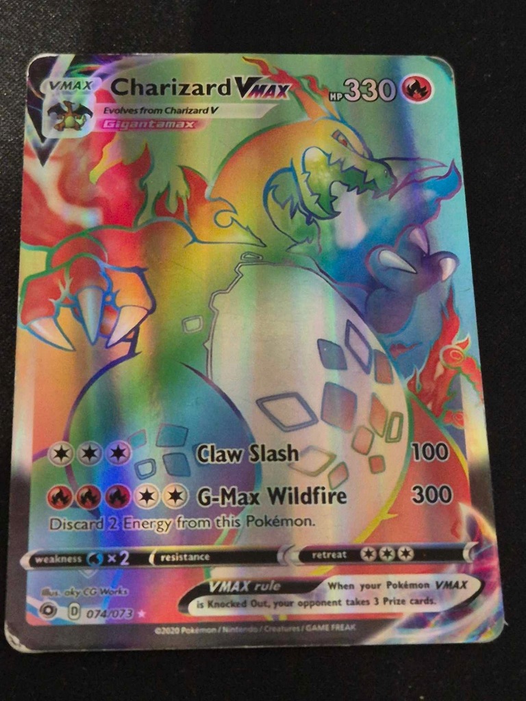 Karta Pokemon Charizard VMax - 16318732703 - oficjalne archiwum Allegro
