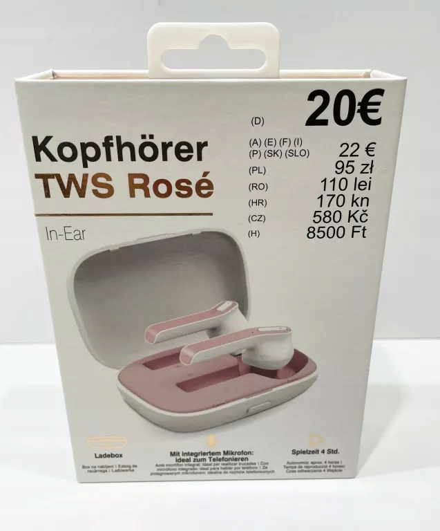 SŁUCHAWKI BEZPRZEWODOWE TWS ROSE #IGŁA - 12641049357 - oficjalne ...