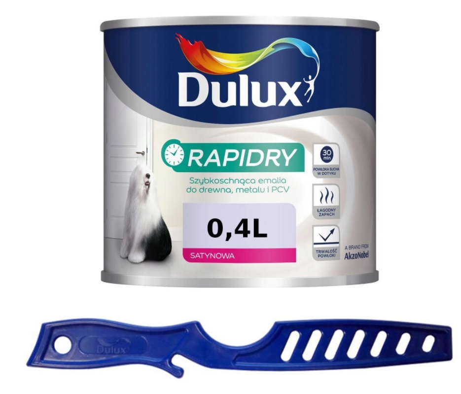 Dulux RAPIDRY szybkoschnąca 0,4L KOLORY+MIESZADŁO - 8728008324 ...
