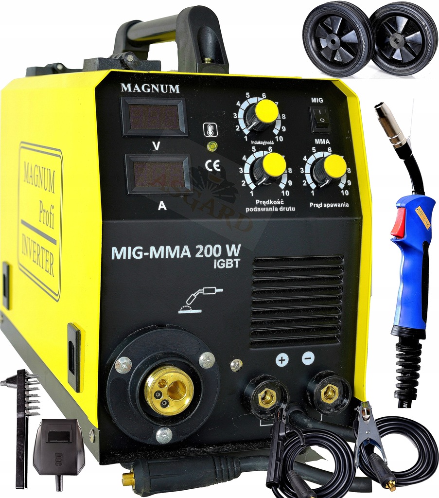 SPAWARKA migomat MIG MAG 200W MMA INDUKCJA 200A - 10129958743 - oficjalne archiwum Allegro
