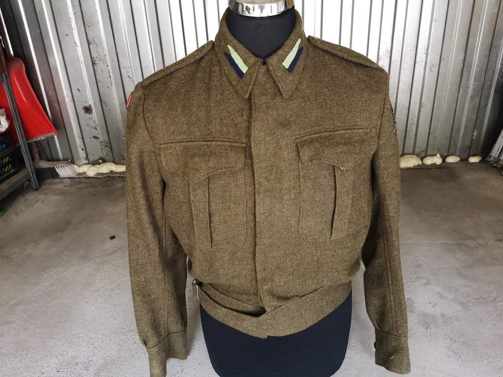 Mundur Battledress P37 bluza + spodnie PSZ UK WW2 - 12501895664 ...