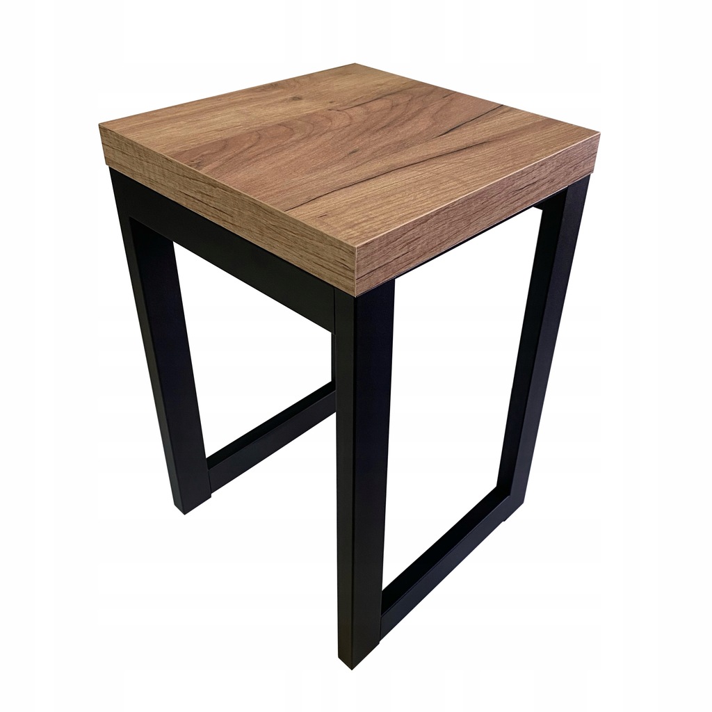 TABORET STOŁEK KUCHENNY HOKER LOFT METAL 46cm - 12542858548 - oficjalne ...