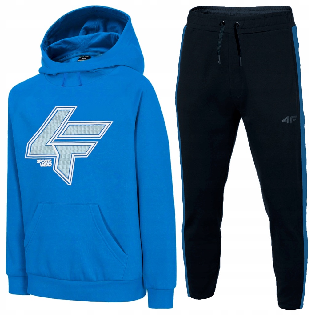 DRESOWY KOMPLET CHŁOPIĘCY BLUZA DRESY 4F 164 - 12797000313 - oficjalne ...