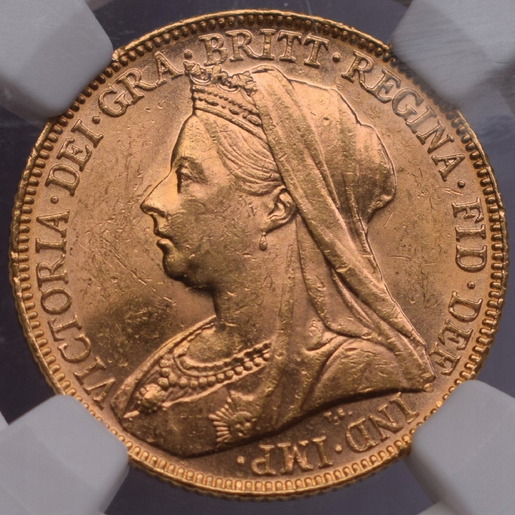 1898 M Australia Wiktoria - suweren ( funt ) NGC MS61 - 14841801447 - oficjalne archiwum Allegro