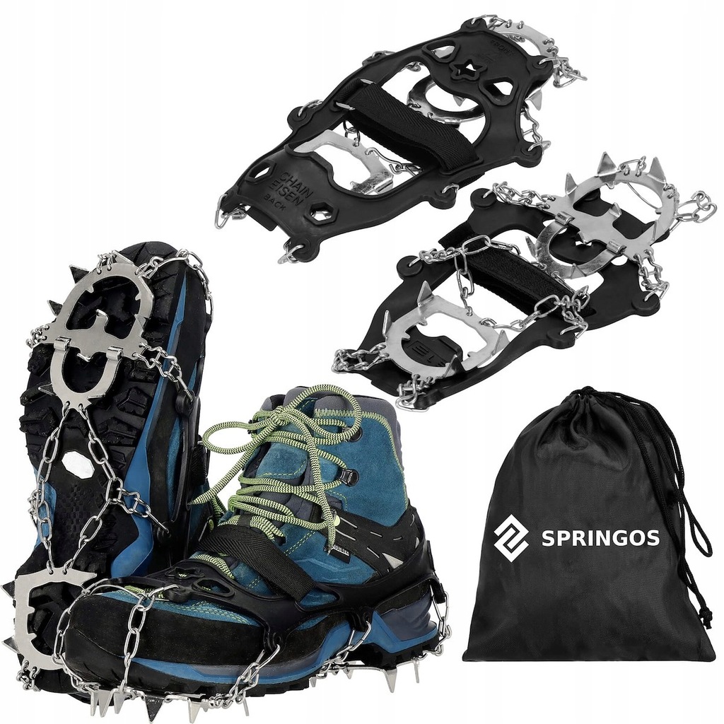 RACZKI RAKI NA BUTY KOLCE ANTYPOŚLIZGOWE ŁAŃCUCHY r.L TURYSTYCZNE ...