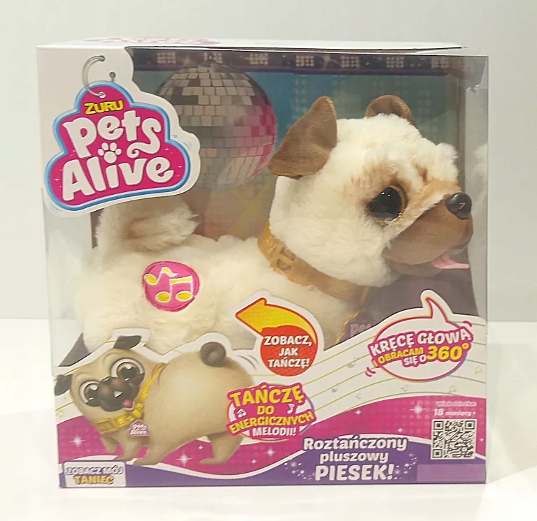 TAŃCZĄCY PIES PLUSZOWA ZURU PETS ALIVE MOPS !! - 12182922235 ...