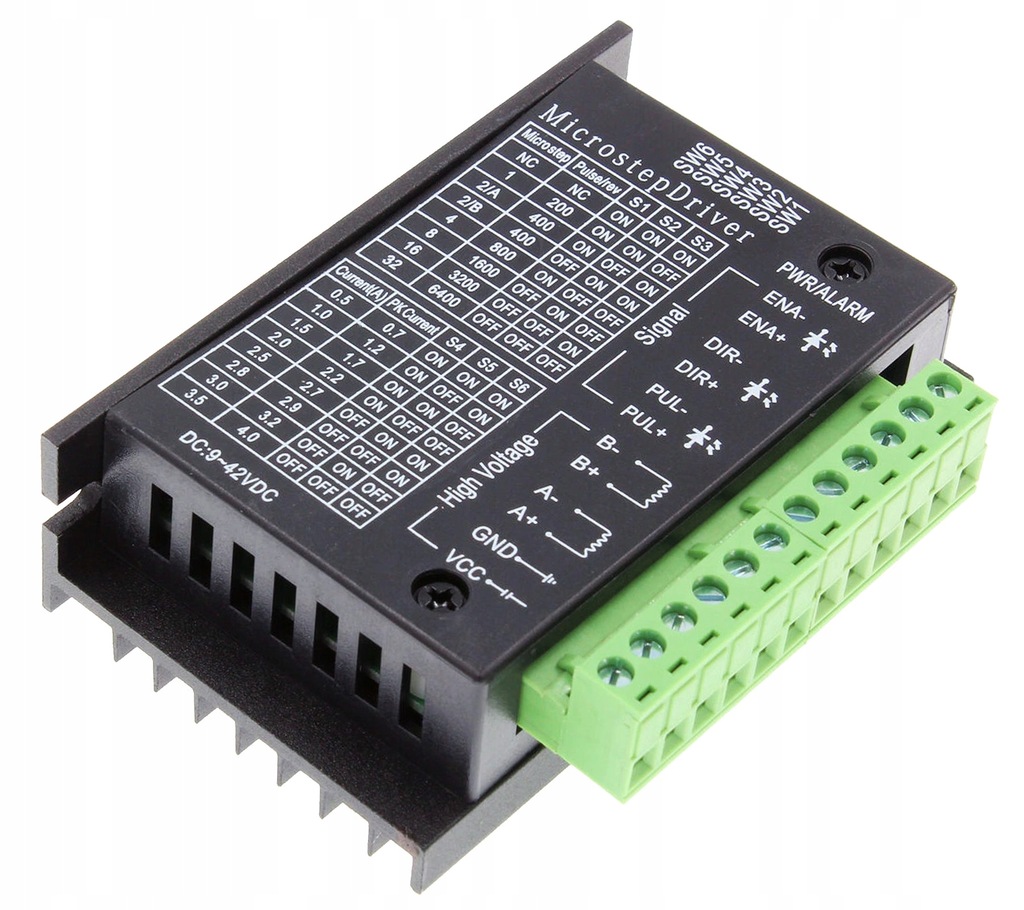 Sterownik silnika krokowego TB6600 CNC 0,5A-4,0A - 11788835842 - oficjalne archiwum Allegro