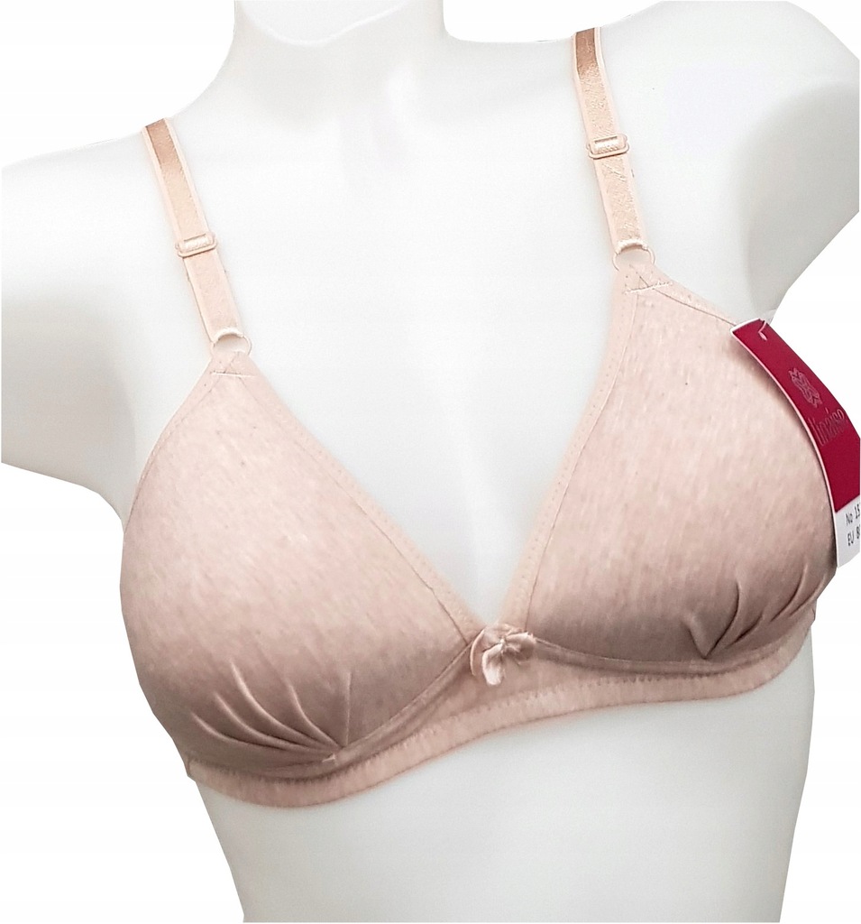 75AA Biustonosz uszt. bawełna Linaise bezowy 1528 - 12845100340 - oficjalne archiwum Allegro