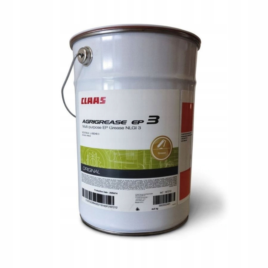 Купить Смазка CLAAS AGRIGREASE EP3 5кг.: отзывы, фото и характеристики на Aredi.ru (11018062768)