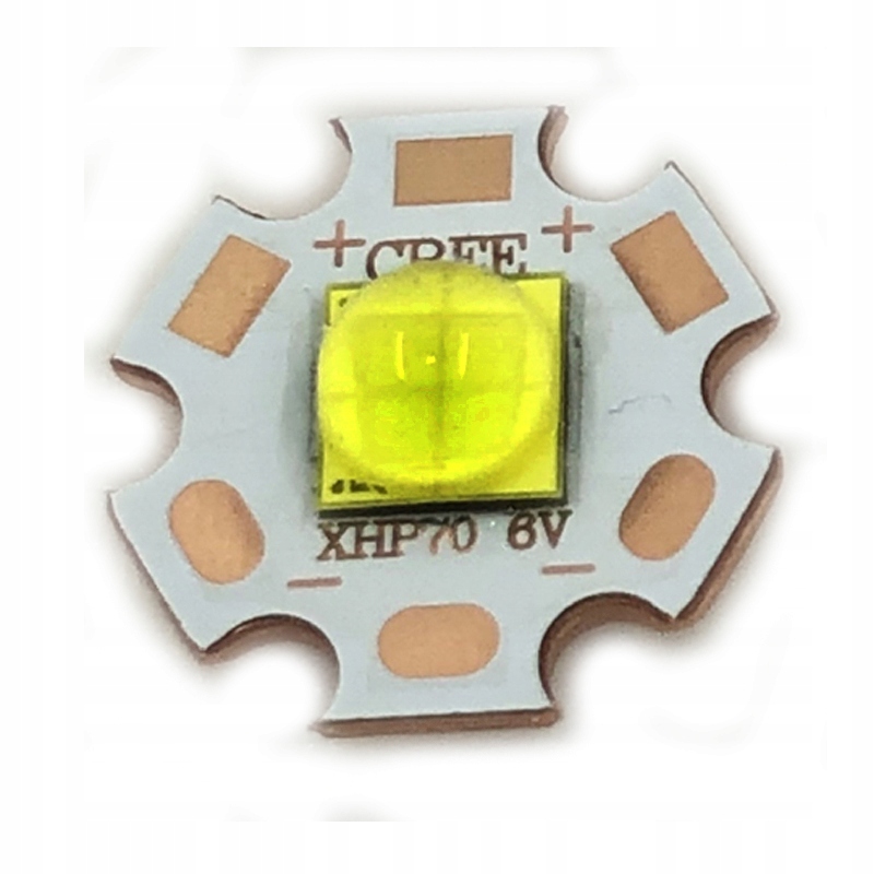 zamienna dioda led latarek Cree 7070 20W 6V 20mm - 11218765506 ...