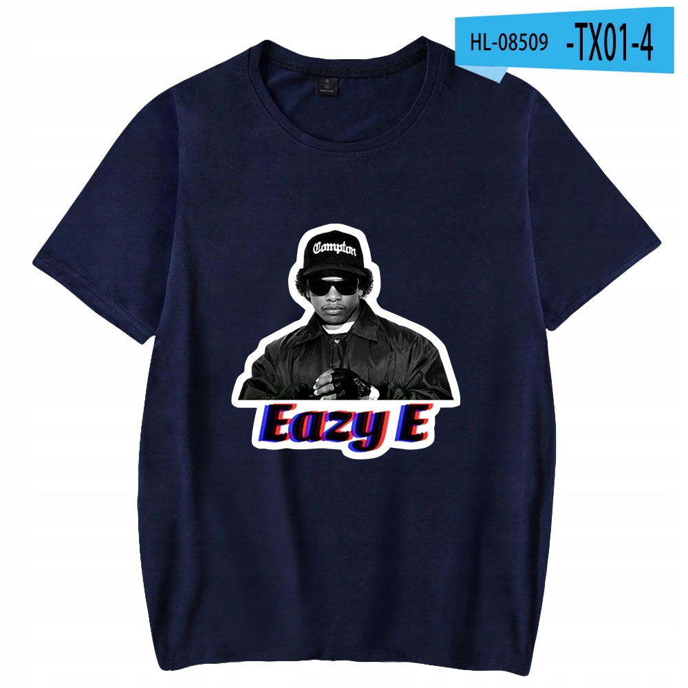Eazy-E Singer Printed HipHop Style Letnia Koszulka - 12363509609 ...