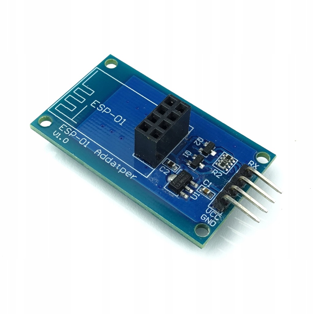 Adapter do ESP-01 ESP8266 z regulatorem napięcia - 10174575306 - oficjalne archiwum Allegro