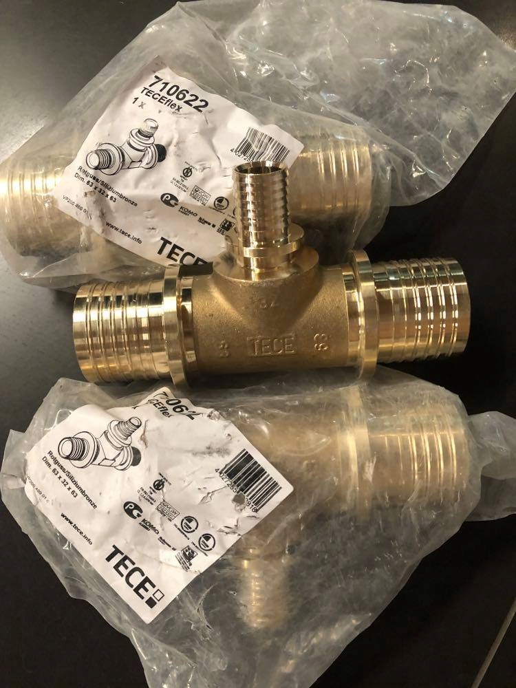 Trójnik TECEflex 63/32/63 nr kat. 710622 - 10963389330 - oficjalne archiwum Allegro