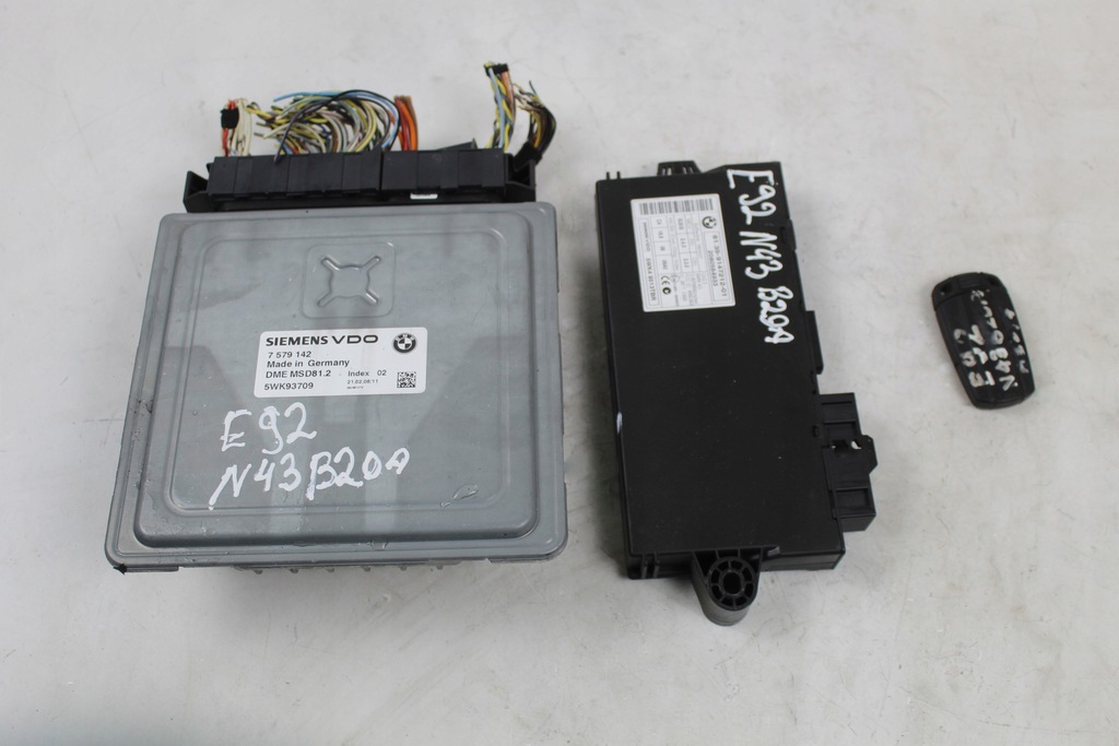 STEROWNIK CAS ZESTAW STARTOWY BMW E90 E87 N43B20 - 10655757402 ...