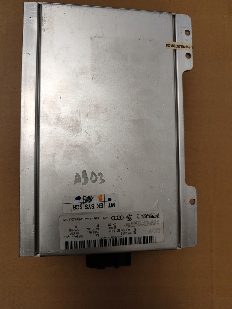 WZMACNIACZ AUDIO AUDI A8 D3 4E0035223D - 14316854899 - oficjalne archiwum Allegro