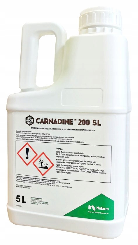 Carnadine 200 SL 5L NuFarm - 10220421435 - oficjalne archiwum Allegro