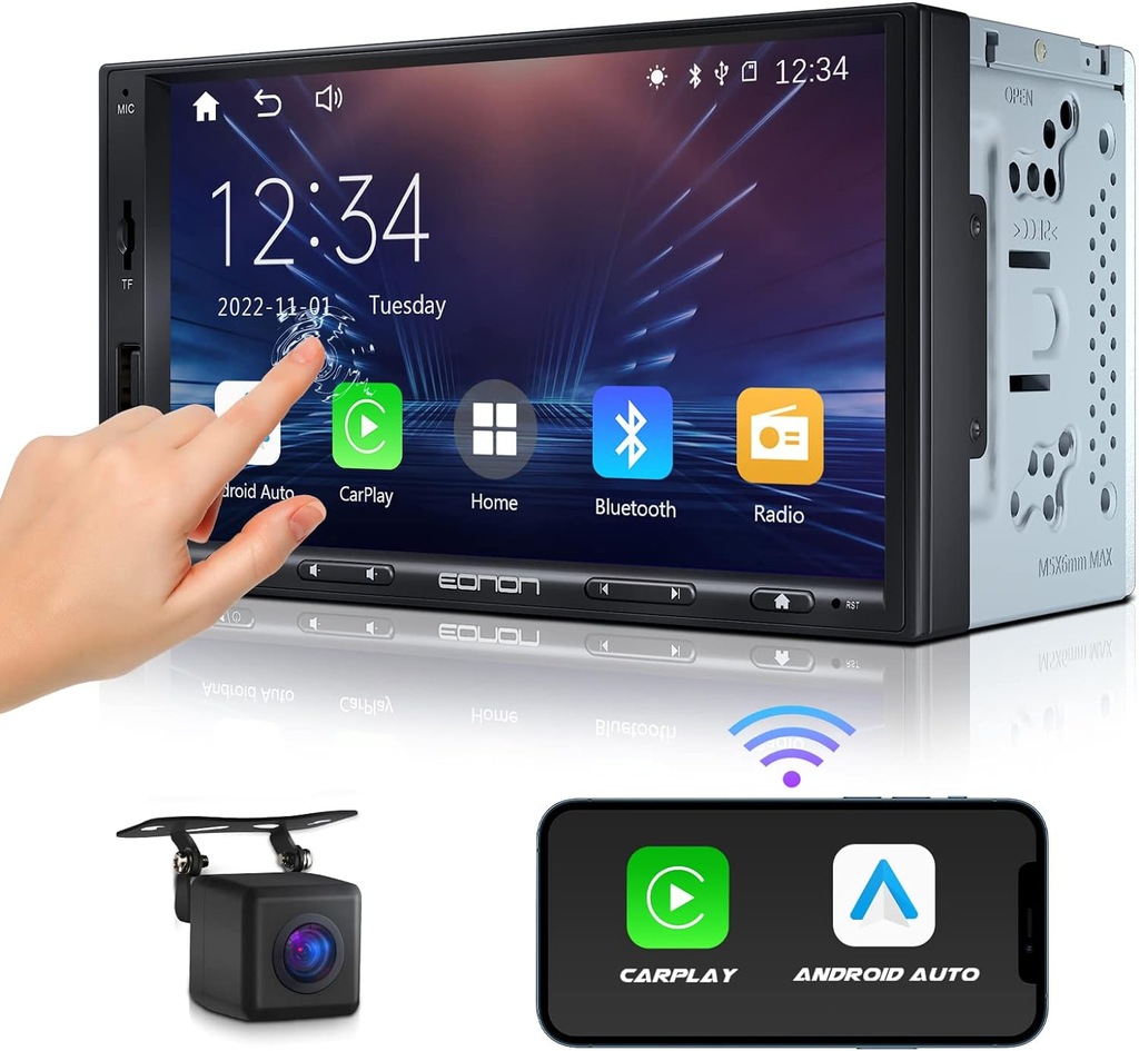 Eonon Radio bezprzewodowe CarPlay & Android Auto - 15136653892 - oficjalne archiwum Allegro