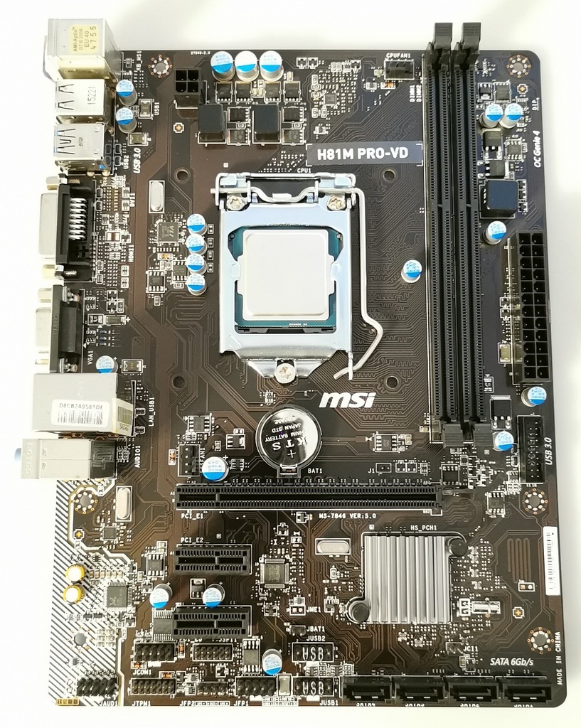 Płyta główna MSI H81M PRO-VD Mic. ATX +WINDOWS 10H - 13675624882 - oficjalne archiwum Allegro