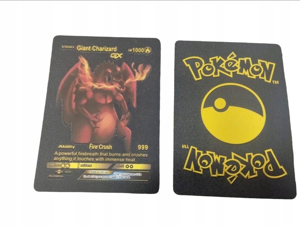 CZARNA KARTA POKEMON GIANT CHARIZARD - 14720557064 - oficjalne archiwum Allegro
