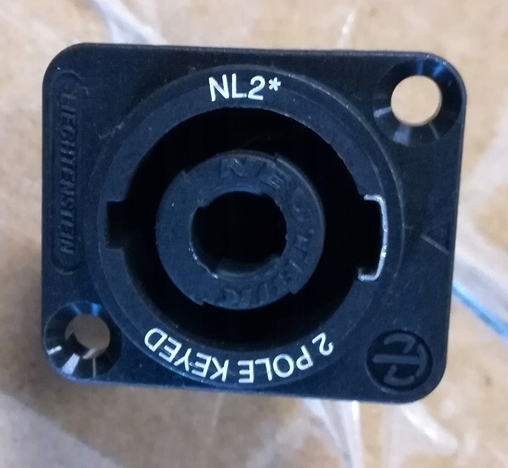 NEUTRIK Gniazdo Tablicowe Speakon 2 pin NL2MP - 12451812926 - oficjalne ...