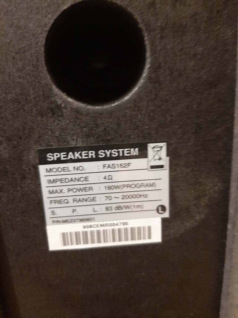 KOLUMNY LG FAS 162F - 13867458327 - oficjalne archiwum Allegro