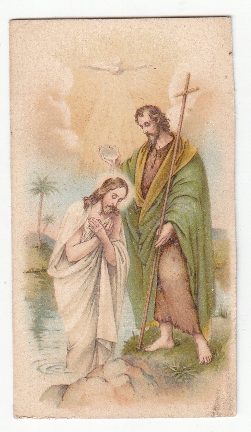 OBRAZEK ŚWIĘTY CHRZEST JEZUSA W JORDANIE - 12711029172 - oficjalne ...