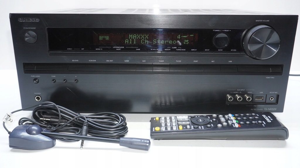 Amplituner 5.1 Onkyo TX-NR509 HDMI PILOT GWARANCJA - 11296394604 - oficjalne archiwum Allegro