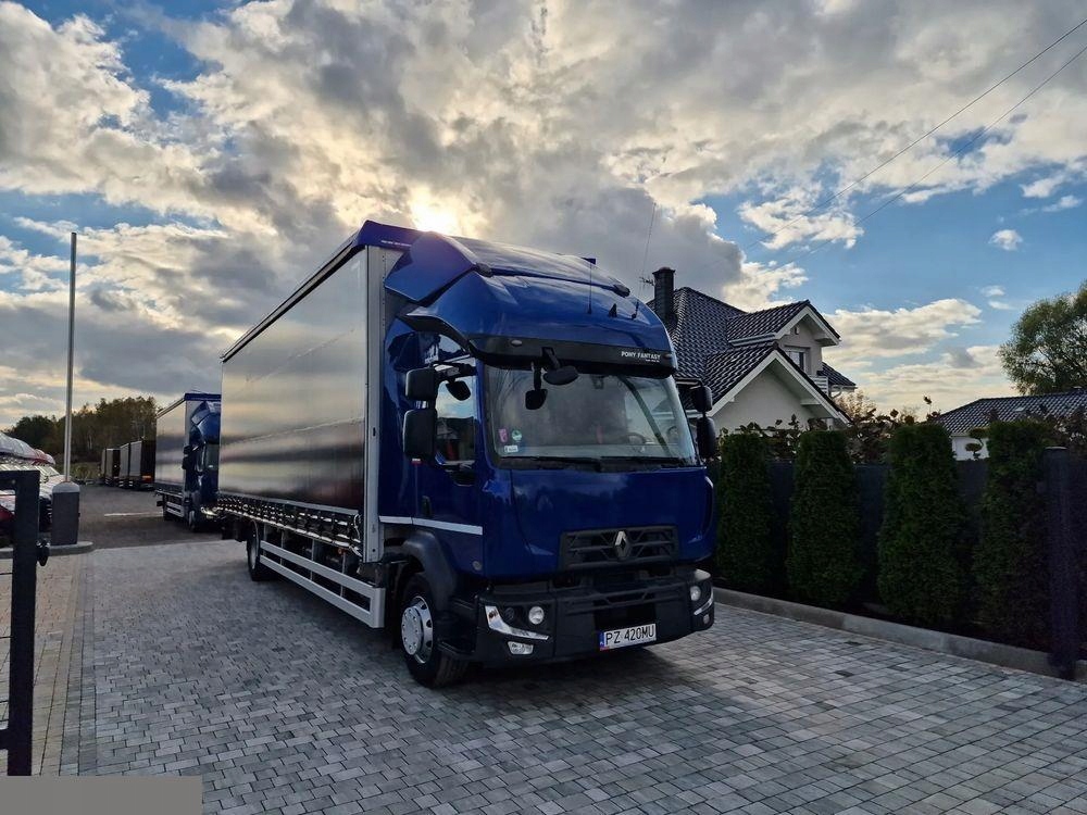Renault D16 Euro 6 290KM 2017r firanka 2x dach rozsuwany 16000kg ...