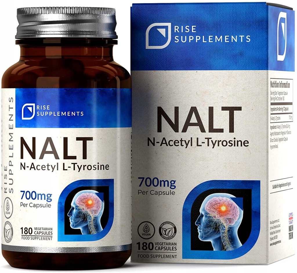 NALT N-Acetyl L-Tyrosine 180 Kapsułek po 700mg - 10993416921 ...