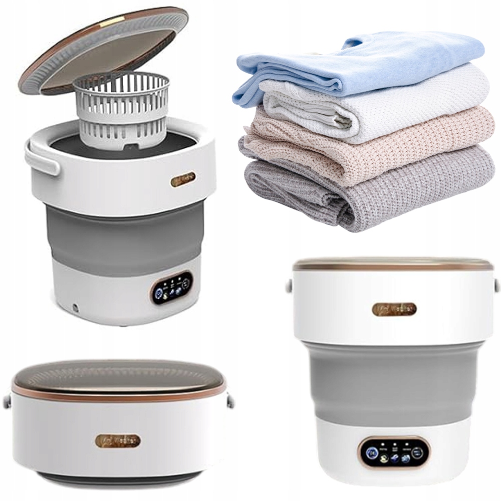 MINI PRALKA 12L TURYSTYCZNA MAŁA PRALKA SKŁADANA - 17008313086 ...