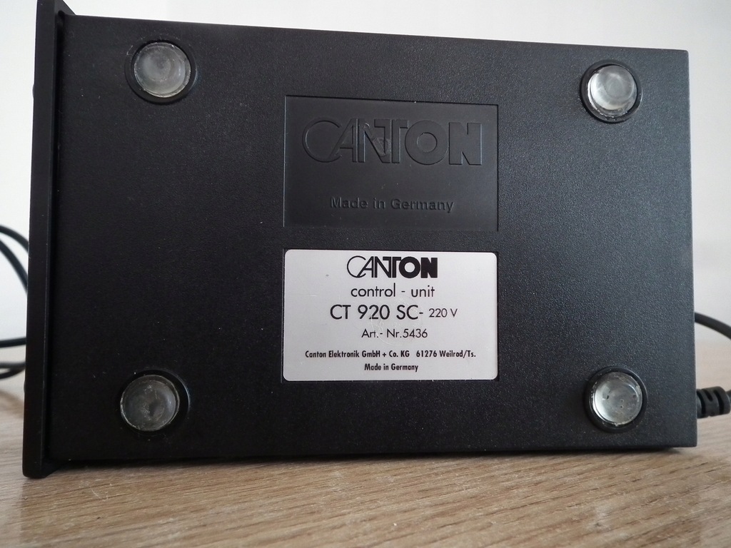 Moduł Control unit CT 920 SC do Canton RC-L - 13699961508 - oficjalne ...