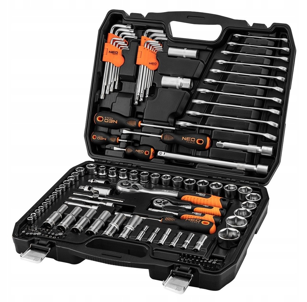 Zestaw kluczy nasadowych 150el 1/2 1/4 NEO Walizka - 13575777765 - oficjalne archiwum Allegro