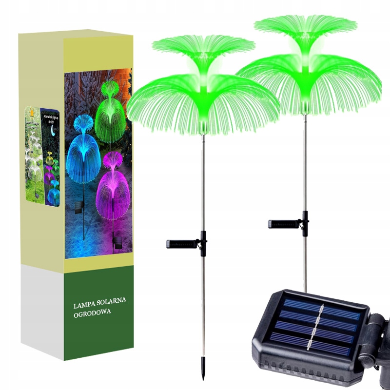 2SZT LAMPA SOLARNA OGRODOWA MEDUZA LAMPKA - 13683377734 - oficjalne archiwum Allegro