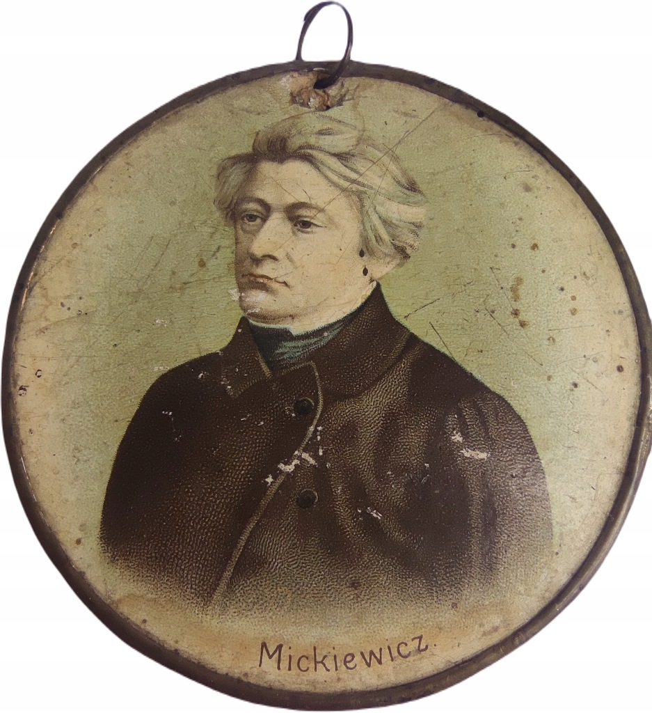 Zabytkowa plakieta MICKIEWICZ - 13389856313 - oficjalne archiwum Allegro