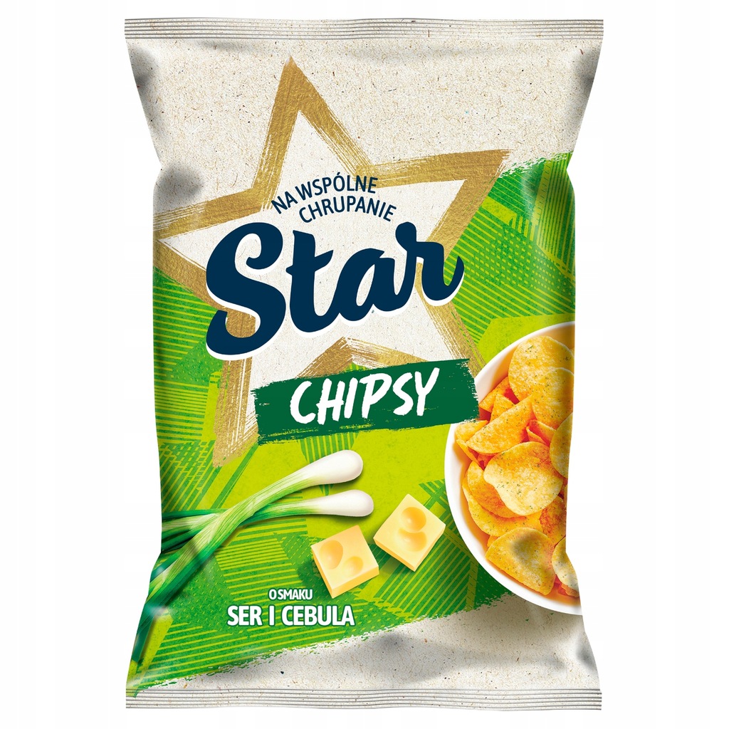 Star Chipsy Chrupki Ser Cebula przekąska 220g - 13590509540 - oficjalne ...