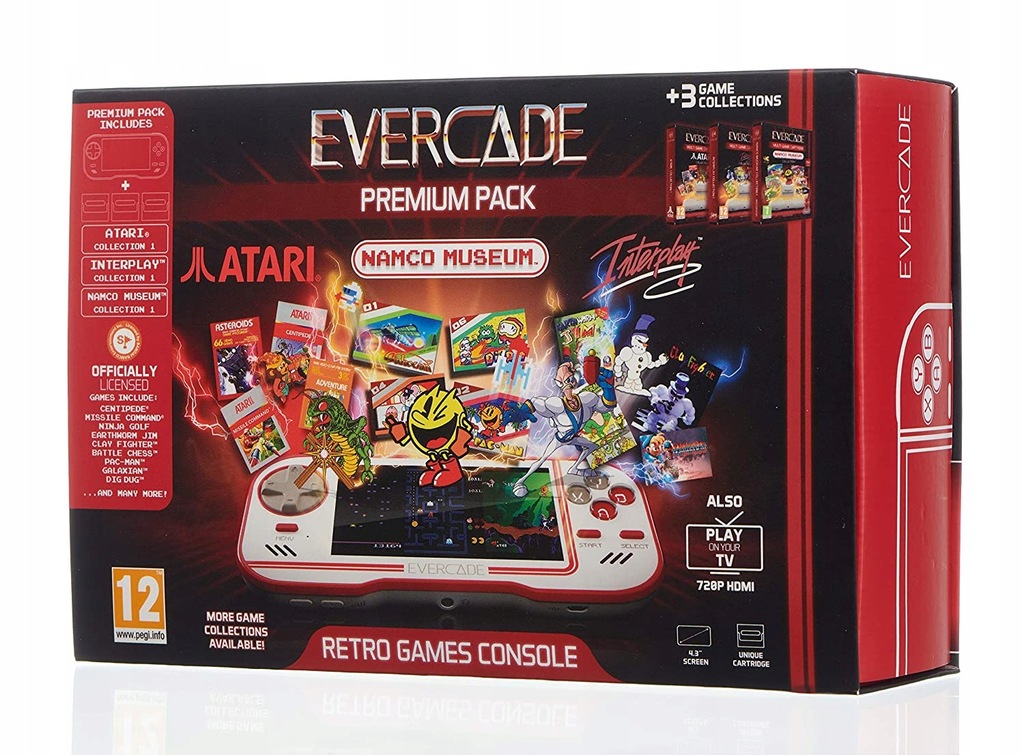 Konsola ATARI Blaze Evercade Premium Pack +3 Vol 1 - 12615596350 ...