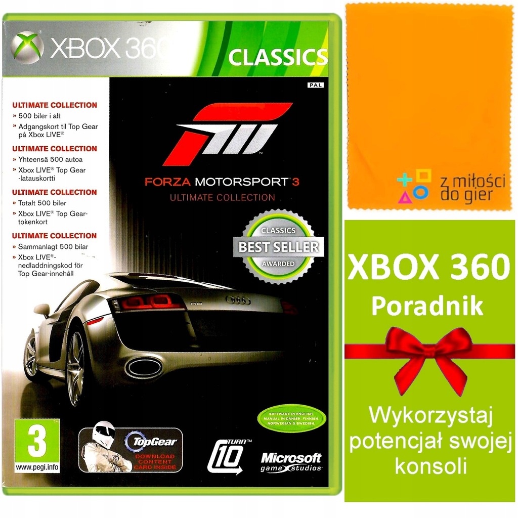 gra XBOX 360 FORZA MOTORSPORT 3 ULTIMATE COLLECTION ścigaj się i ...
