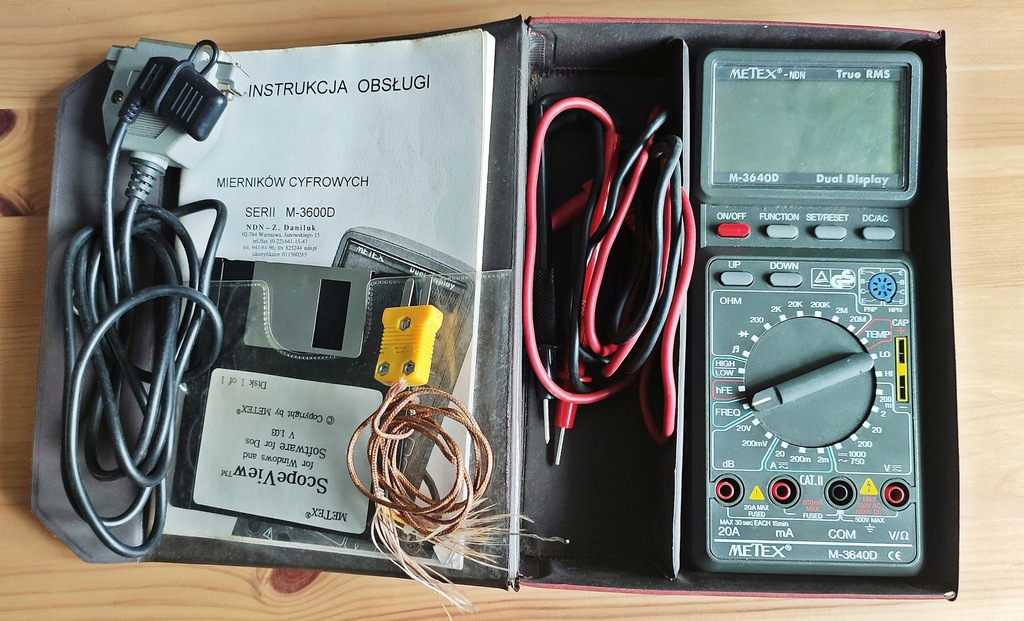 Digital multimetr METEX M-3640D - 11430034157 - oficjalne archiwum Allegro