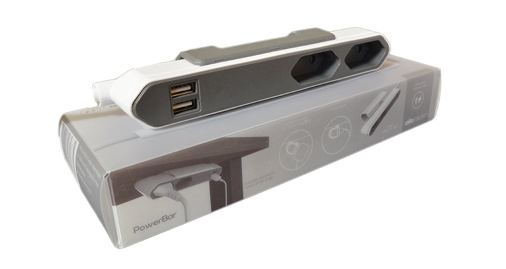 Listwa zasilająca przedłużacz POWERBAR USB slim - 7891053010 ...