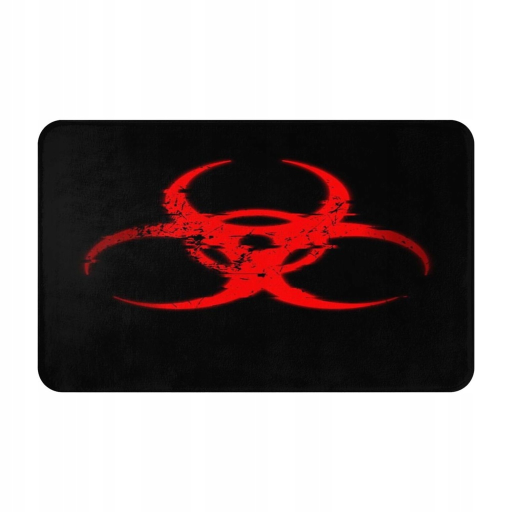 Floor Mat Bathroom Door Mat Biohazard Symbol Sign - 13755154430 ...