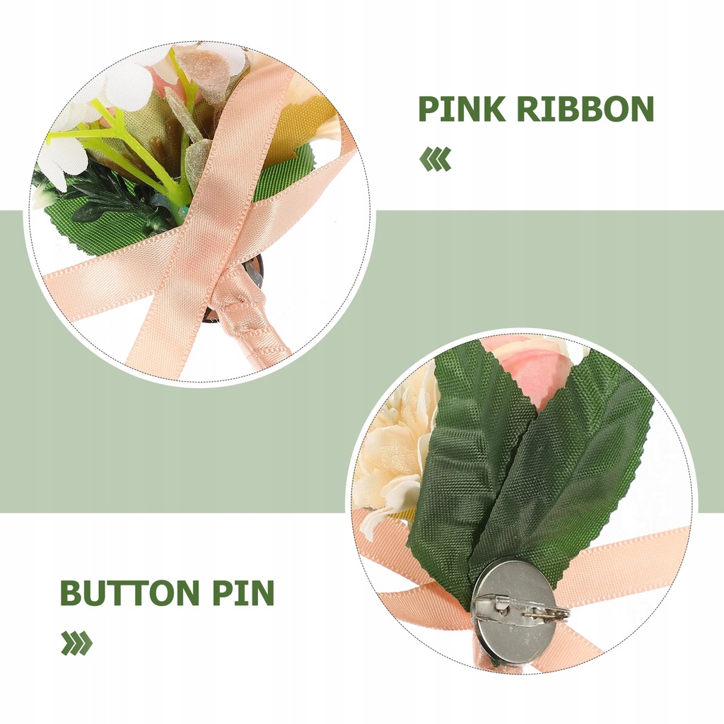 Wrist Flower Lapel Pin Men Corsages Wedding 2 Pcs - 13798446097 ...