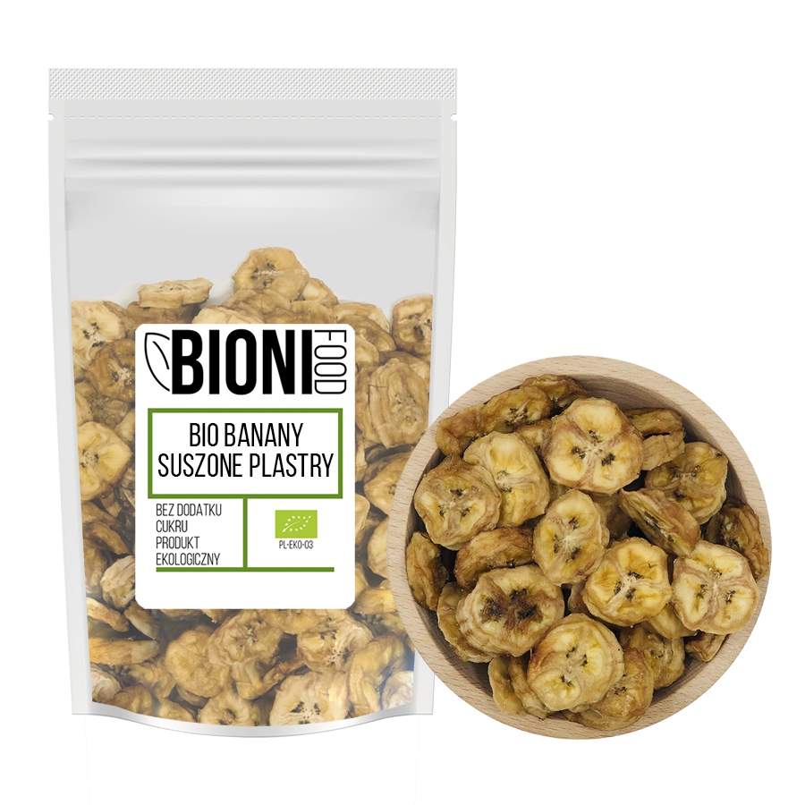 SUSZONE BANANY BEZ CUKRU BIO 300g PLASTERKI - 9737095706 - oficjalne archiwum Allegro