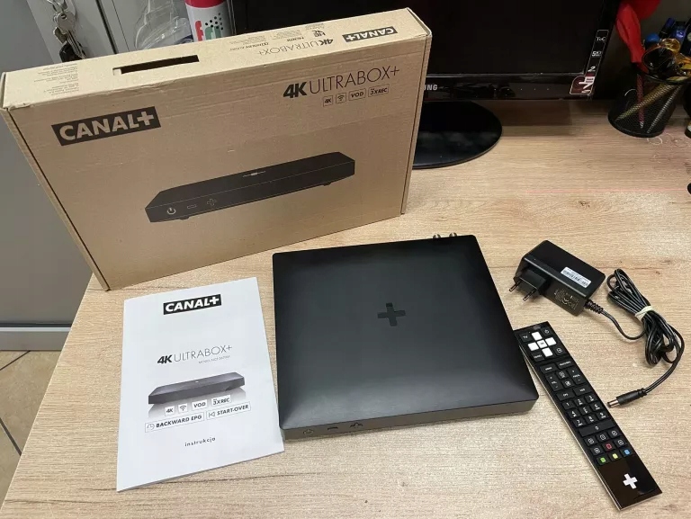 DEKODER CANAL+ 4K ULTRABOX+ KPL PUD ZASTAW - 13629031527 - oficjalne archiwum Allegro
