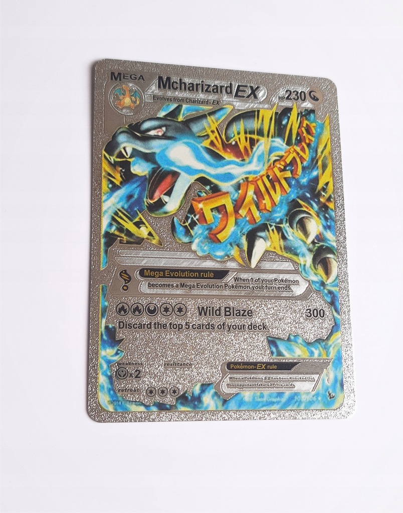 Karta Pokemon Mega Charizard EX Silver - 12805204399 - oficjalne ...